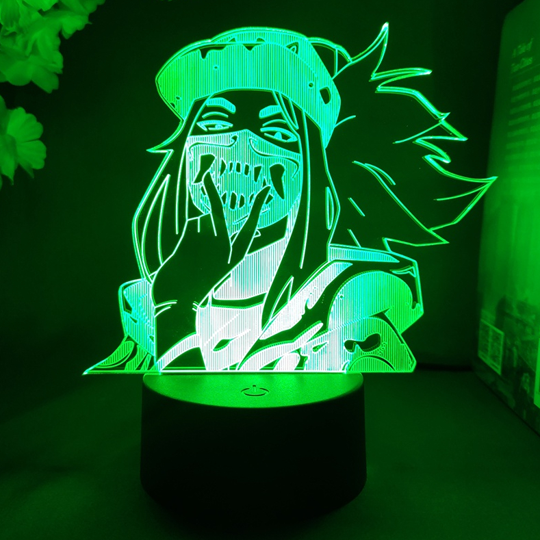Game League of Legends KDA Akali 3D Nightlight Gaming Room Decorating ...