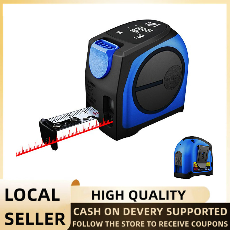 Yoqu 2 in 1 Laser Distance Meter Portable Digital Rangefinder 5m ...