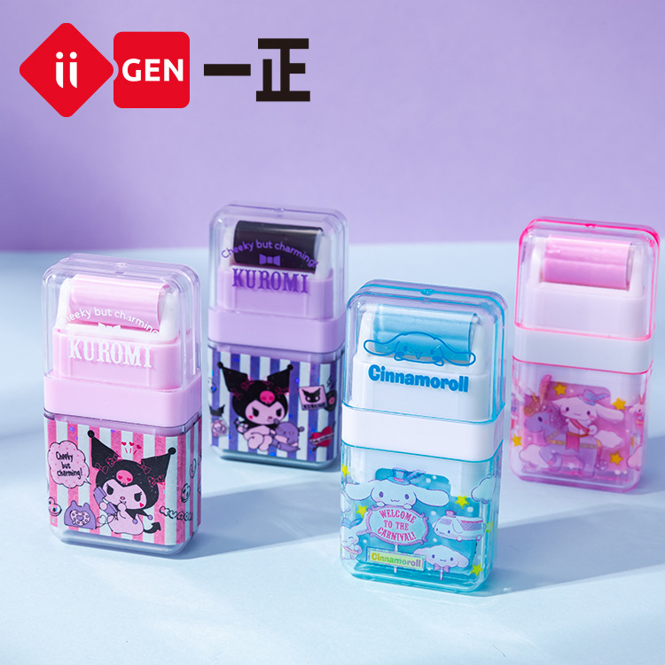 Sanrio KUROMI cinnamoroll Roller Eraser Elementary School Students Cute Creative Eraser | Shopee ...