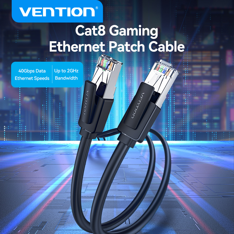 Vention Cat8 SFTP Gaming Ethernet Patch Cable 40Gbps 2000MHz Super ...