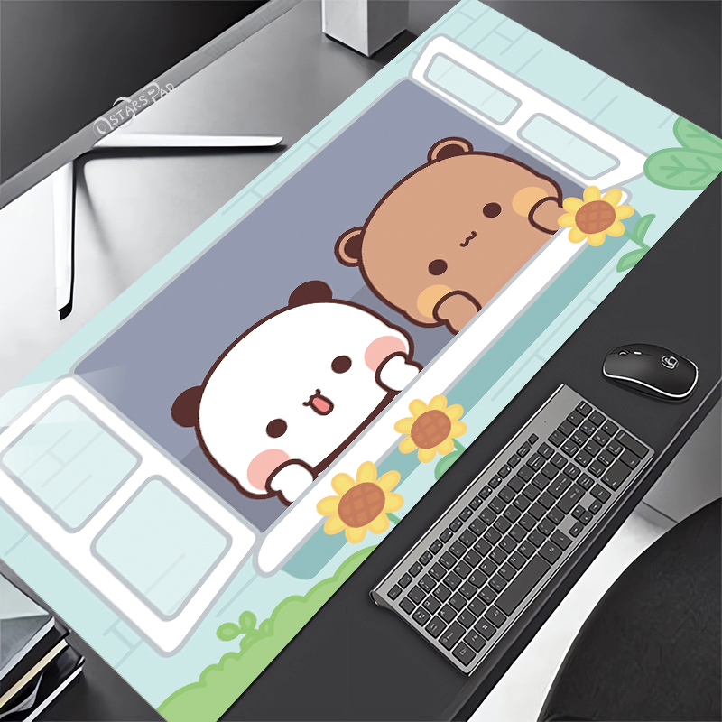 Panda Bear Hug Bubu Dudu Gaming Mouse Pad Mochi Mochi Peach Cat ...