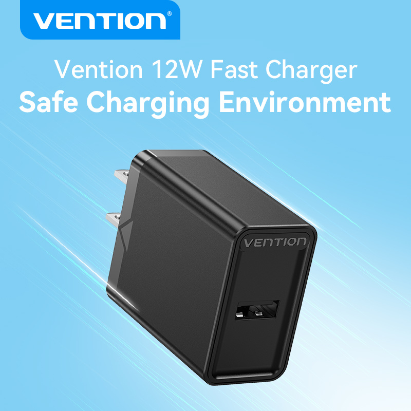 Vention USB 12W Fast Charger Wall Charger US Plug Charger Quick USB ...