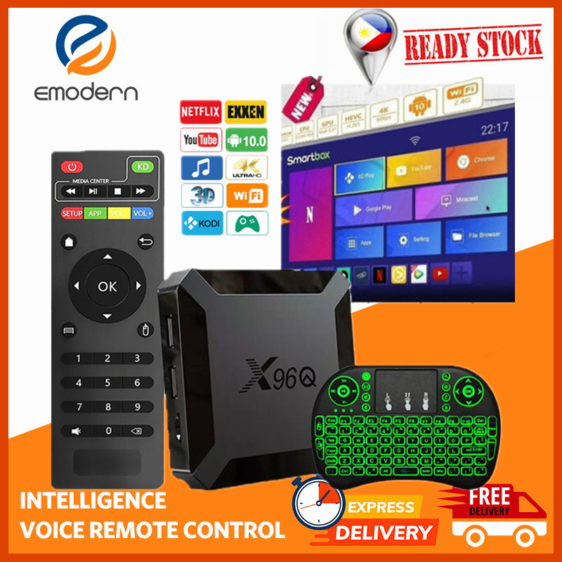 【Buy 2, Get 20% OFF】Android tv box 2024 Android 10.0 TV Stick X96Q 16GB ...
