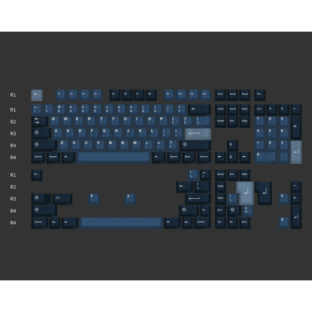 KBDfans GMK INDIGO keycaps Base kit | Shopee Philippines
