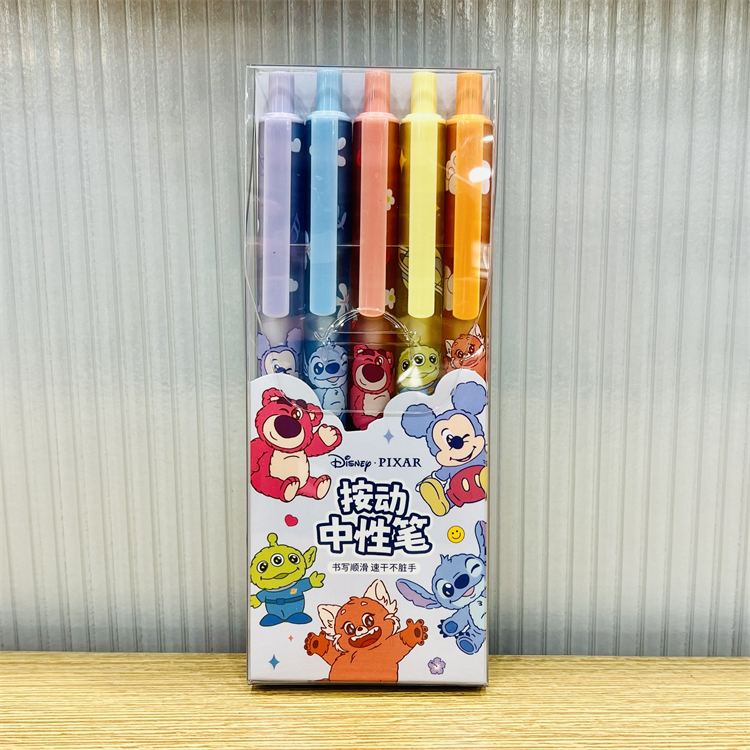 Miniso MINISO Premium Product Disney Furry Season Press Gel Pen Set ...
