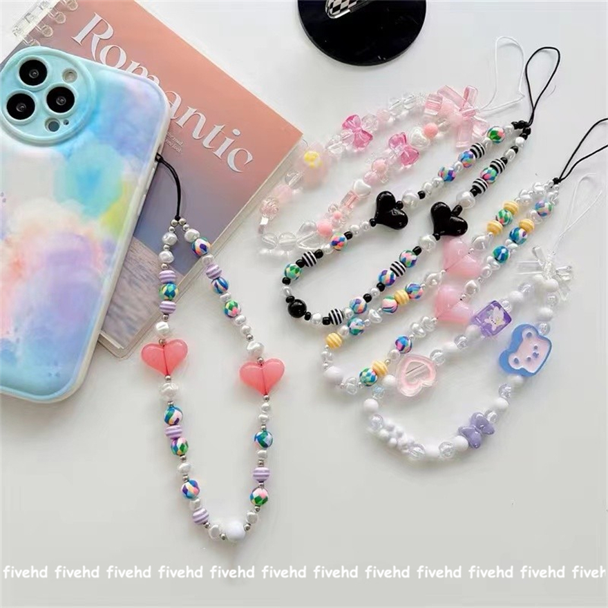 Popular ins Colorful DIY Lanyard for iPhone Android Portable Fashion ...