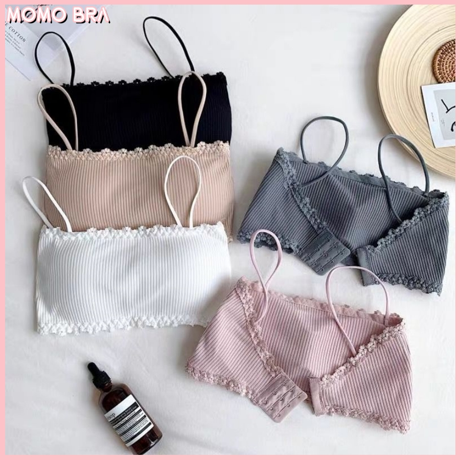 MOMO Lace Tube Bra Comfortable Lovely Sexy Wireless Bras (free size ...