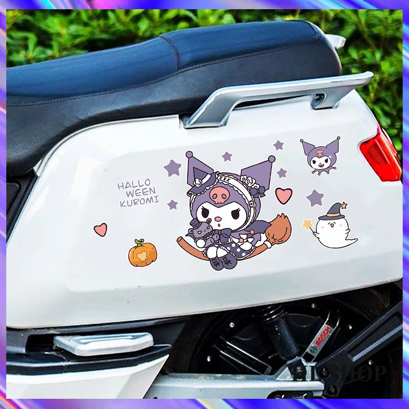 HL Cute Sticker Kuromi Decoration Motorcycle Cartoon Sticker Little ...