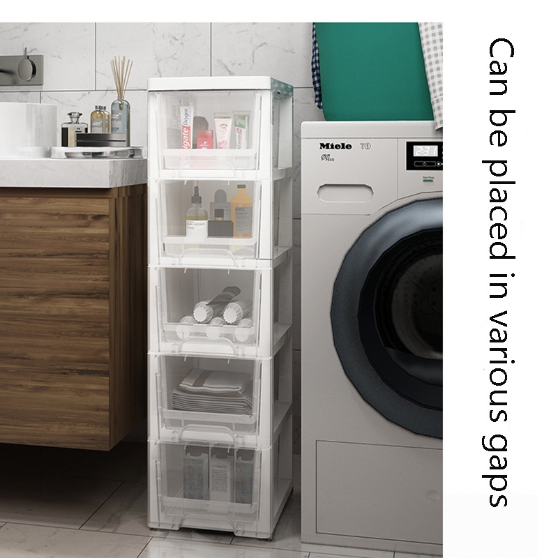 18/25cm storaget Multi Transparent Plastic layer drawer cabinet Kitchen ...