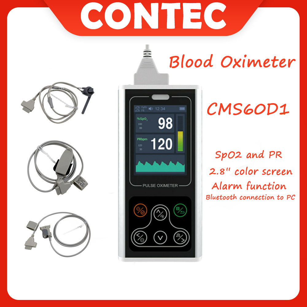 CONTEC CMS60D1 Handheld Pulse Oximeter Medical Adult Neonatal Pediatric ...