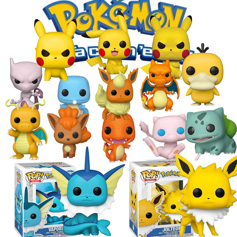 Funko Pop Pokemon Pikachu Figures Raichu 645 Eevee 577 Mewtwo Bulbasaur ...