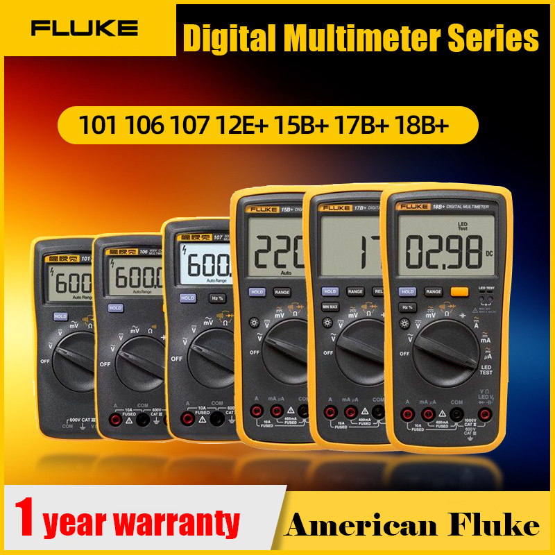 Digital Multimeter Fluke15B+ 17B+ 18B+ Plus Professional Electrical ...
