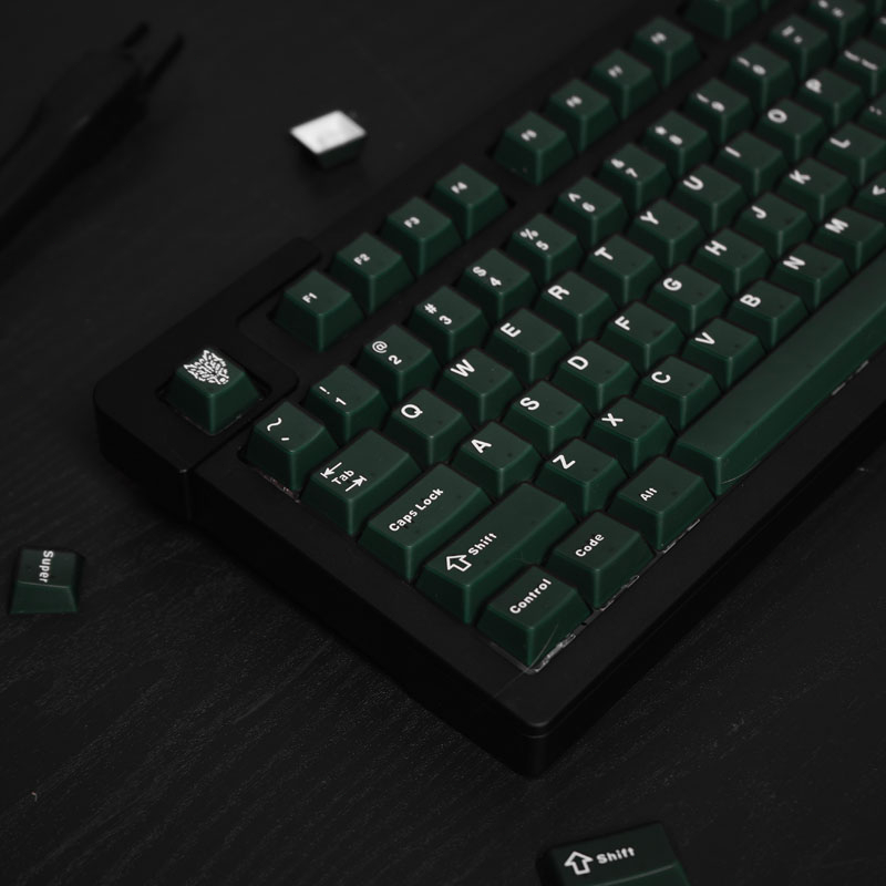 PYGA emerald Translucence 114 Keys Keycaps Cherry Profile DOUBLE SHOT ...