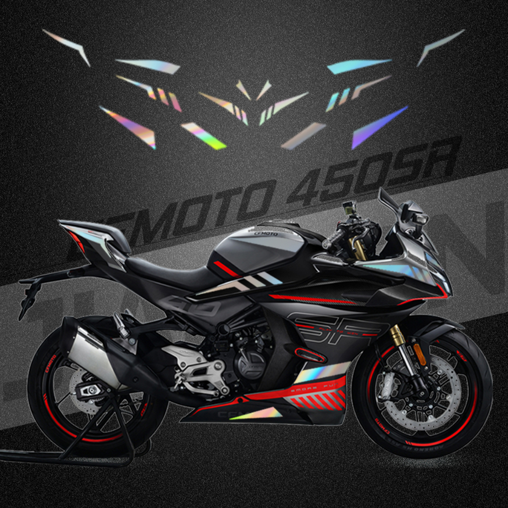 cfmoto 450sr striping sticker for motorcycle vinyl reflectorized ...