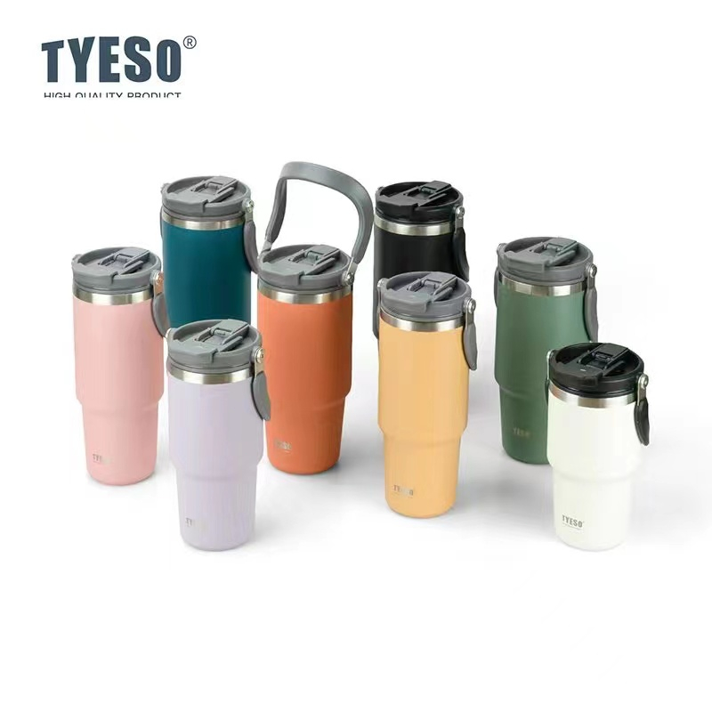 Original Tyeso Vacuum Insulated Tumbler Hot And Cold Thermoflask Stainless Steel Water Bottle ...