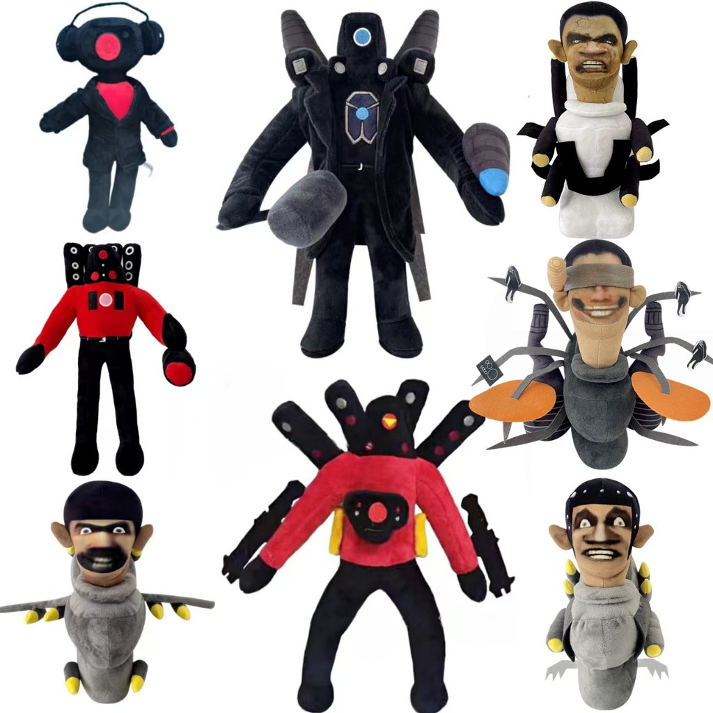 【COD】30cm Skibidi Toilet Plush Titans Cameraman TV Man Camera Man ...