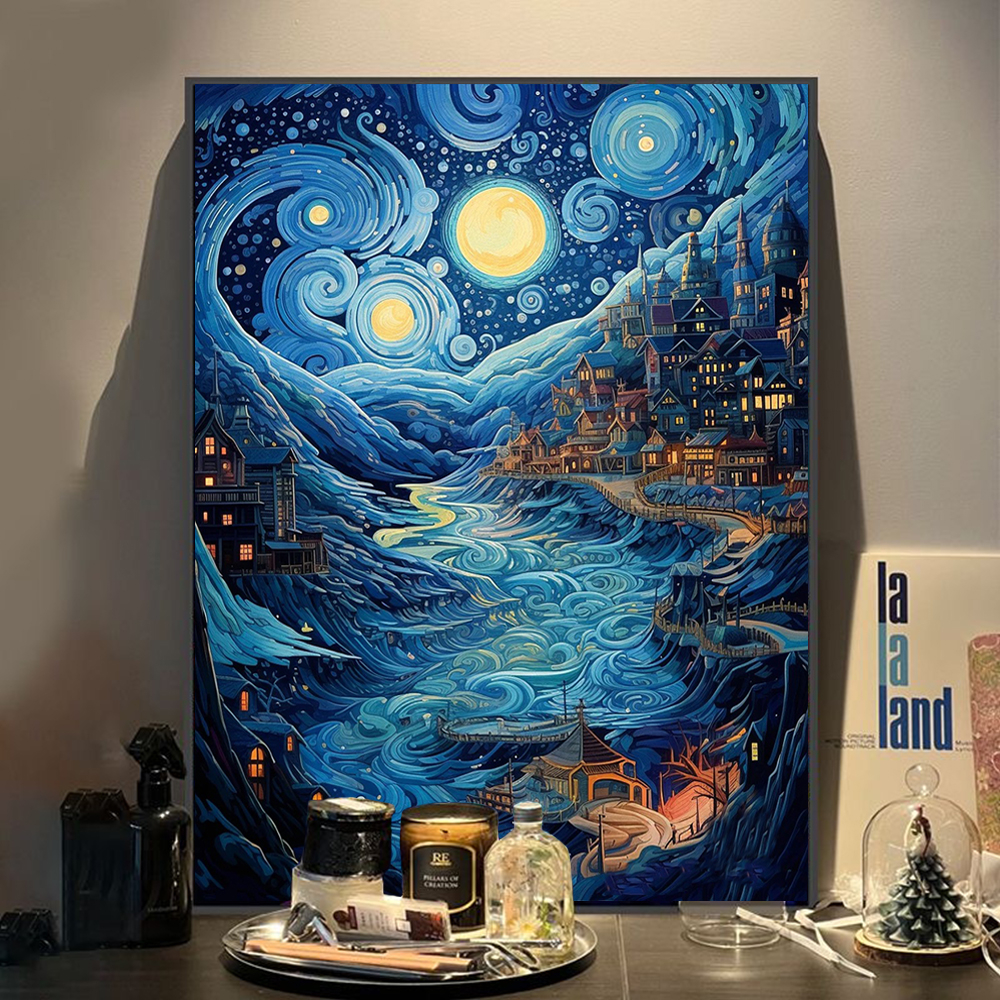 DROFE paint by number starry sky painting by numbers diy painting ...