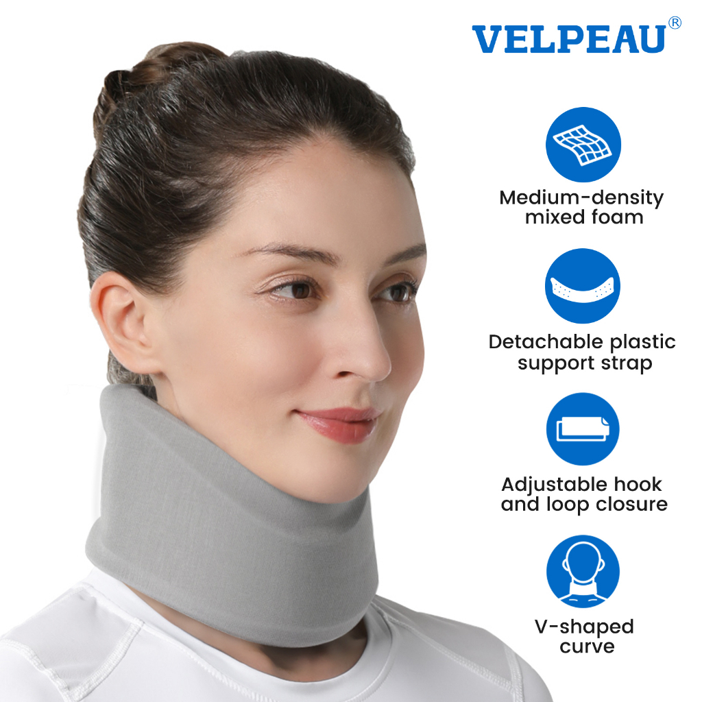 VELPEAU Neck Brace for Neck Pain and Support - Soft Cervical Collar for ...