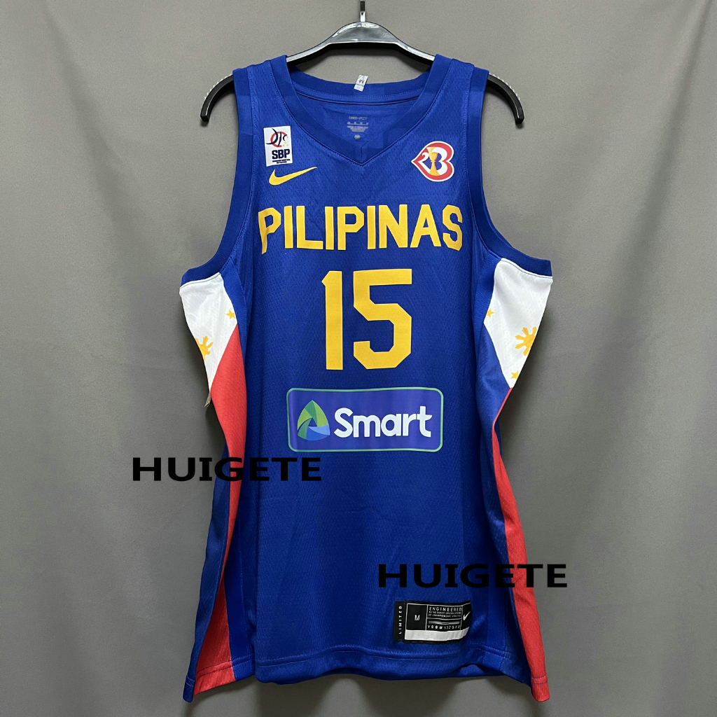【High Quality】Men's New Original Gilas Pilipinas #15 June Mar FAJARDO ...
