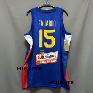 【High Quality】Men's New Original Gilas Pilipinas #15 June Mar FAJARDO ...