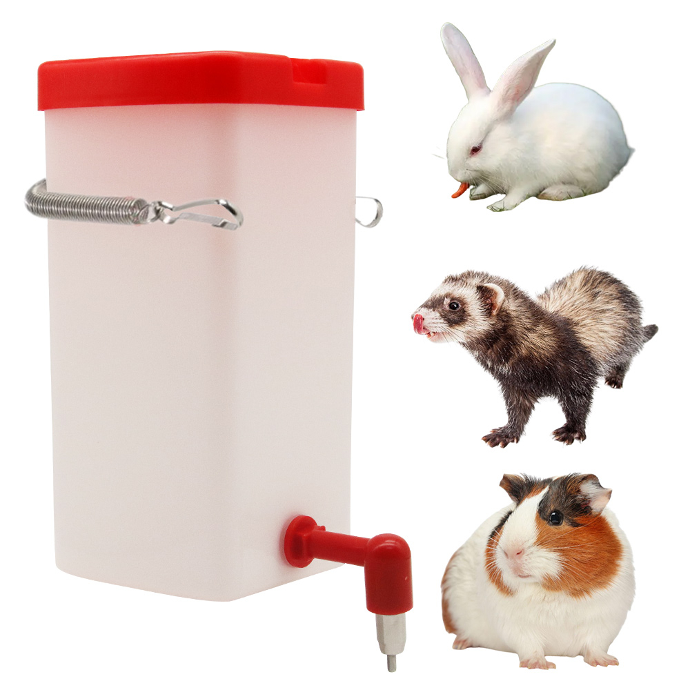 Rabbit Drinking Bottle Refillable Water Dispenser for Bunny Guinea Pigs ...