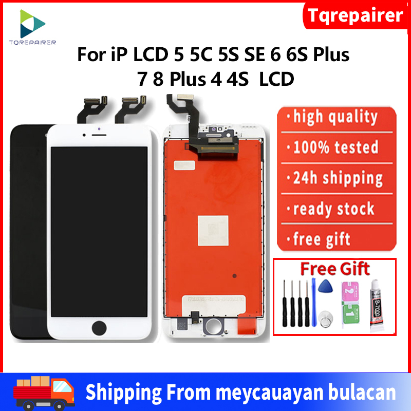 [Tqrepairer ]For iP LCD 5S 6 6S 6 Plus 6S Plus 7 7Plus 8 Plus Screen Digitizer Phone LCD ...