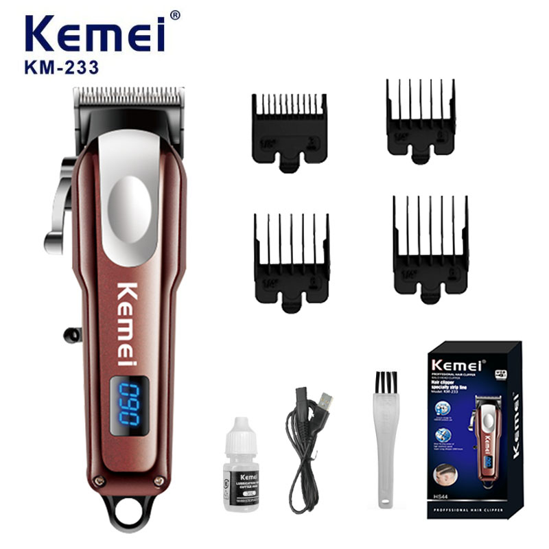 Kemei KM-233 Hair Clipper for Men Beard Electric Cutter Hair Machine ...
