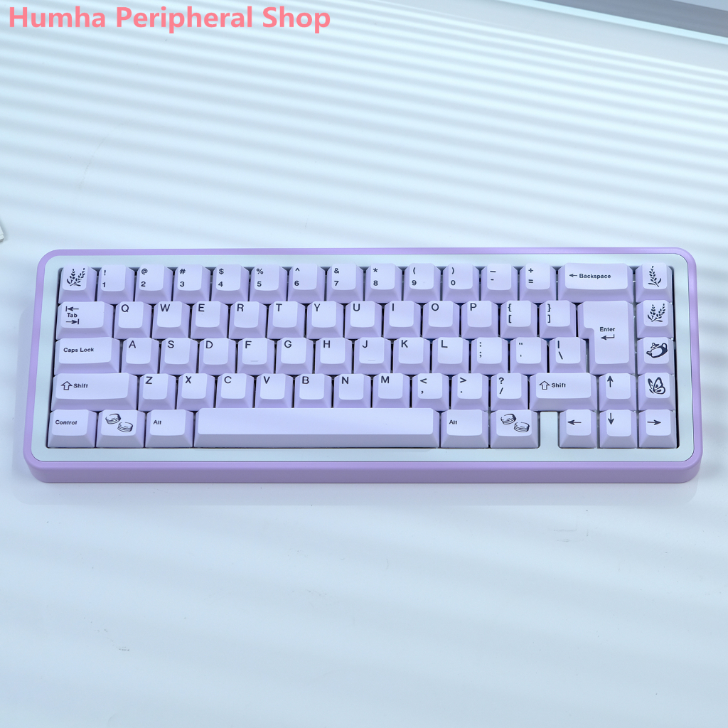 Humha Lavender keycap PBT material Dye-Sublimation Cherry profile ...