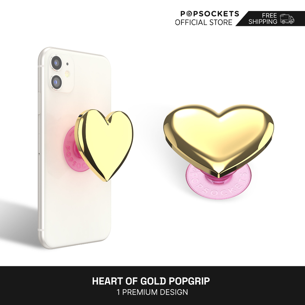PopSockets Heart of Gold PopGrip The Premium Phone Grip | Shopee ...