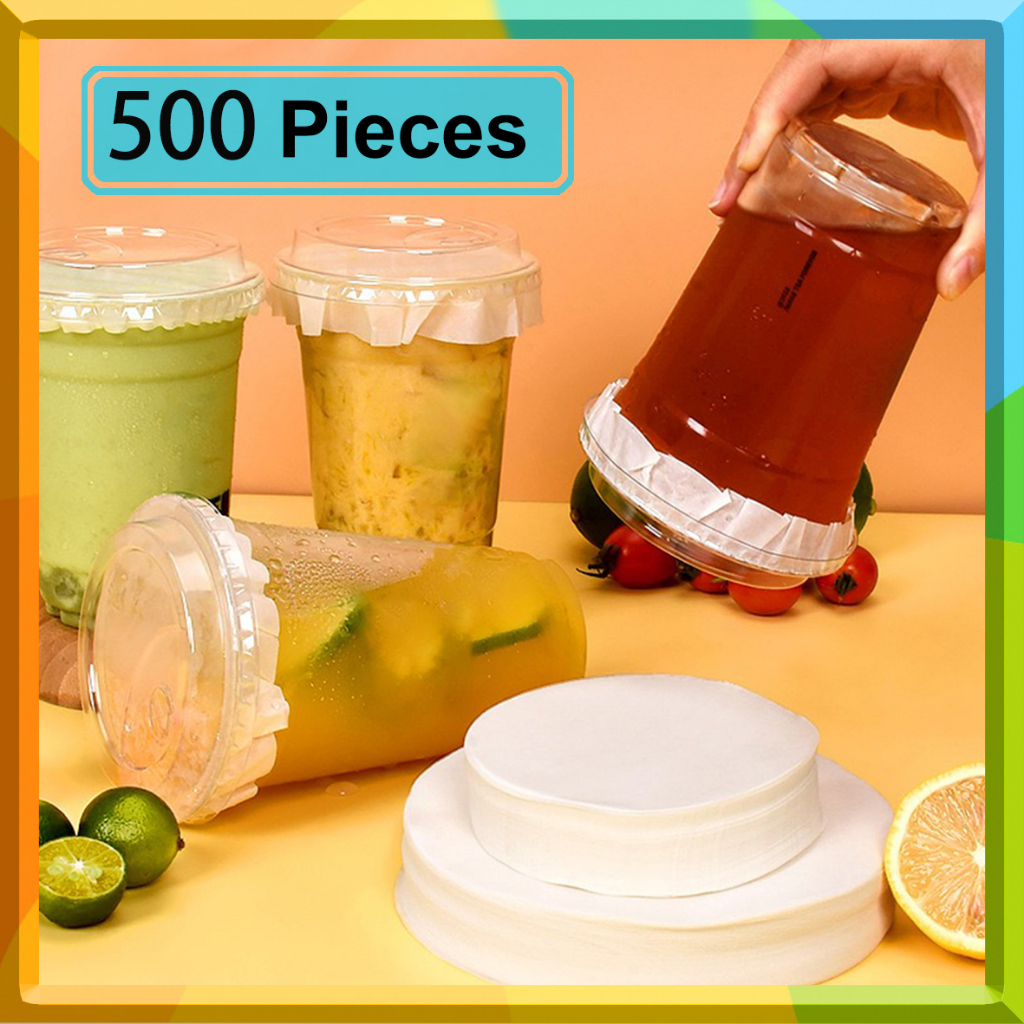 500pcs 11.5cm Anti Leak Spill Proof Paper For Coffee Milktea Drinks ...