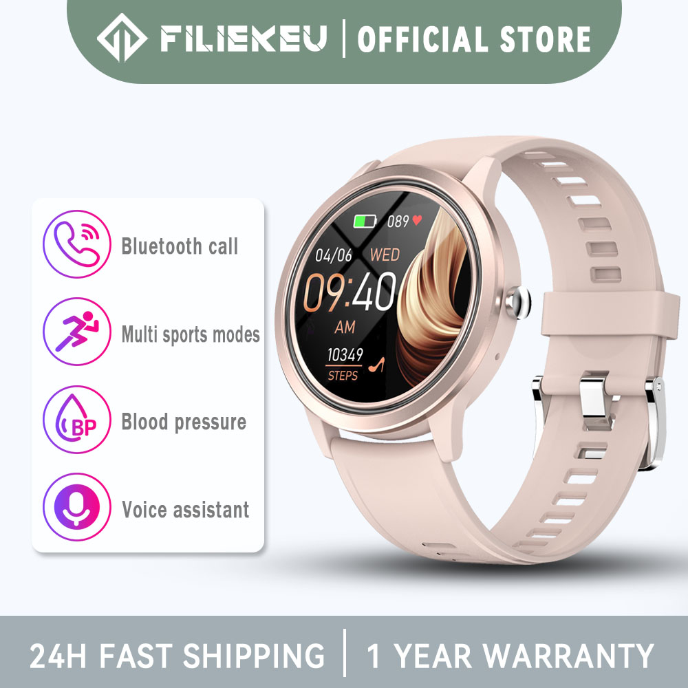 FILIEKEU smartwatch for woman fashion waterproof bluetooth call watches ...