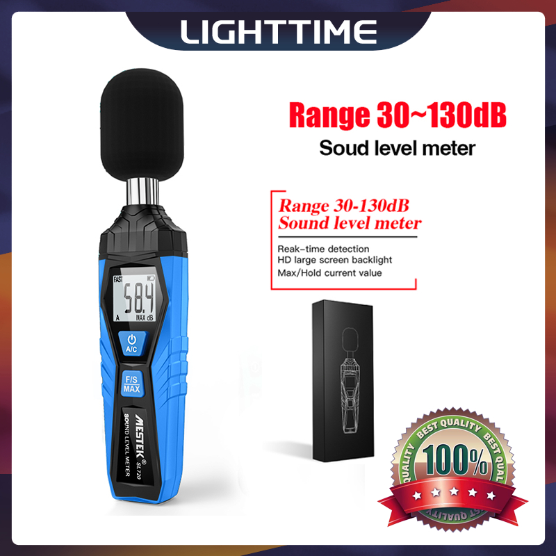 Mini Handheld Digital Sound Level Noise Meter 30-130dB Audio Measuring ...