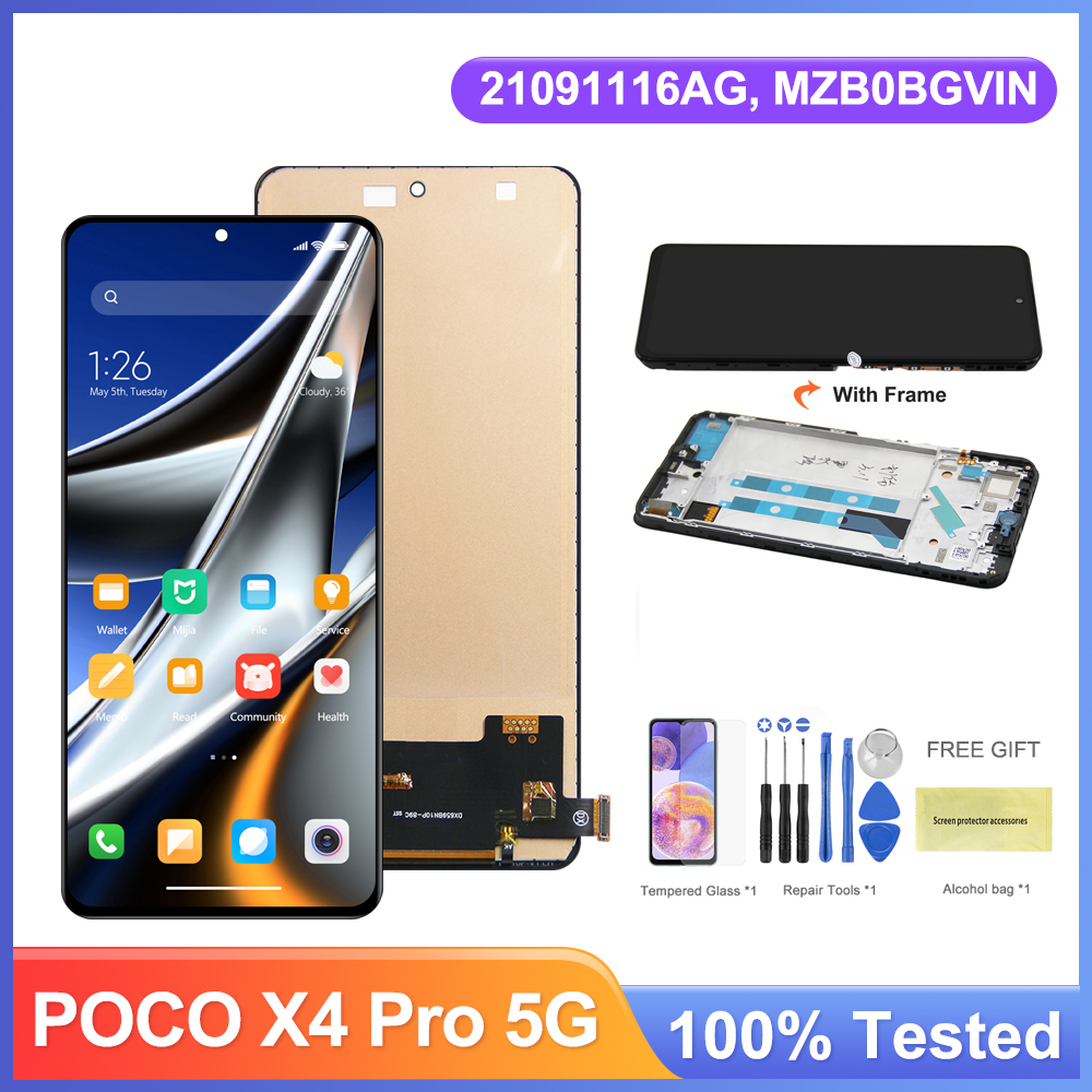6.67" For Xiaomi Poco X4 Pro 5G 2201116PG LCD Display Digital Touch ...