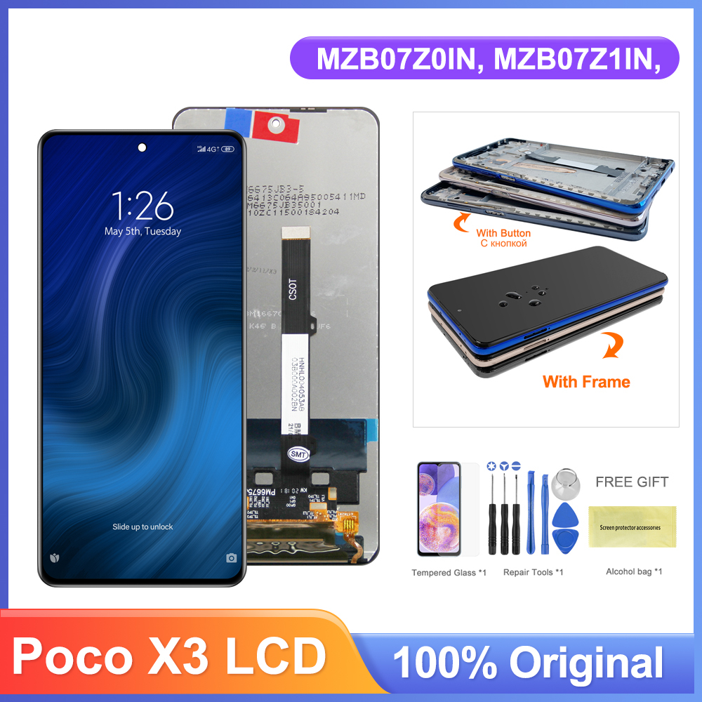 For Xiaomi POCO X3 LCD Display Touch Screen For M2007J20CG, with ...