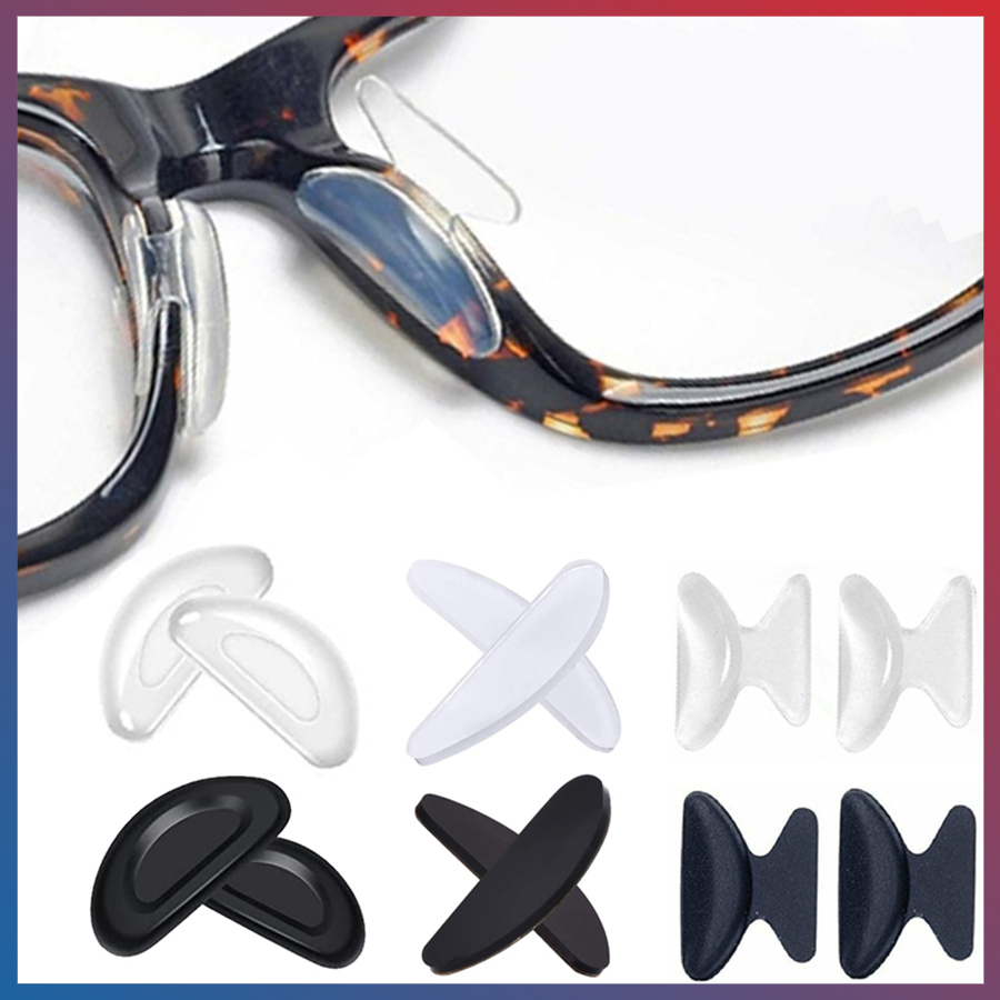 1pair Eyeglass Nose Pads Soft Silicone Spectacles Brace Support Anti ...