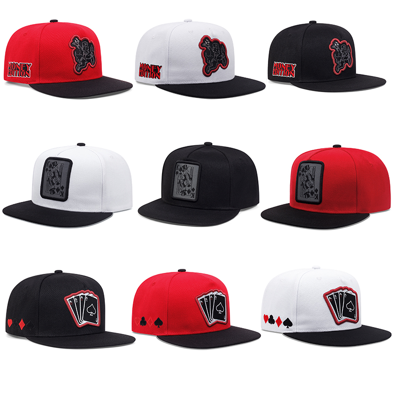 Fashion Poker tags vintage cap Snapback for Men and Women youth Hip Hop ...