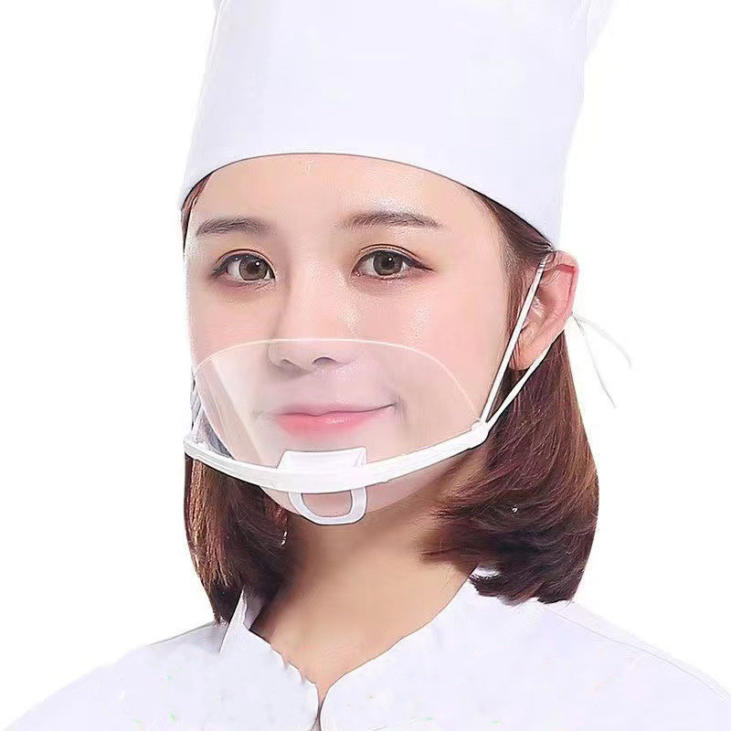 10pcs Clear Mouth Shield Food Protection Face Mask Anti-Fog Faceshield ...