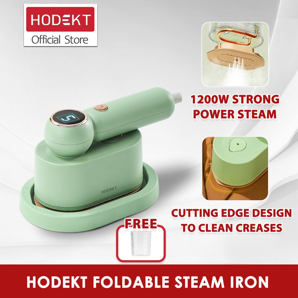 HODEKT 2 In 1 Dry Flat Steam Iron Foldable Steam Ironing Machine ...