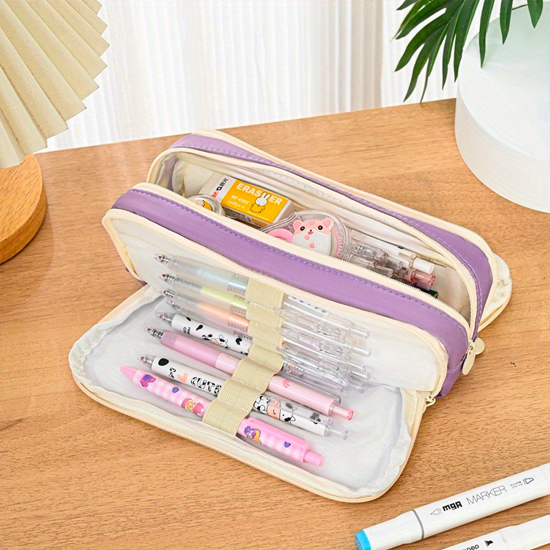Multi-Compartments Student Pencil Case Pouch Large Capacity Pen Pencil ... Multi-Compartments Student Pencil Case Pouch Large Capacity Pen Pencil ...