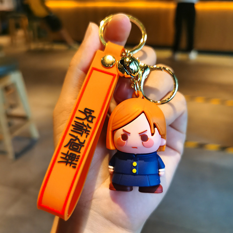 Cartoon Anime Jujutsu Kaisen Doll Keychain Gojo Satoru Doll Backpack ...