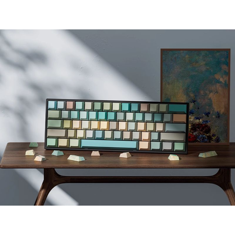 【ONLY KEYCAP】 Claude Monet Oil Painting Keycap Side Engraved Shine ...