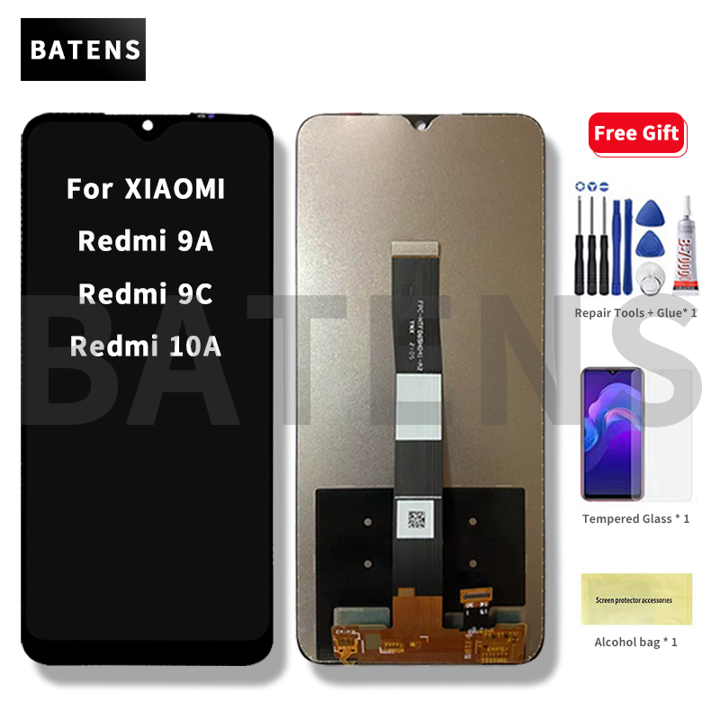 BATENS LCD For Xiaomi Redmi 9A 9C 10A LCD Display Screen Assembly ...