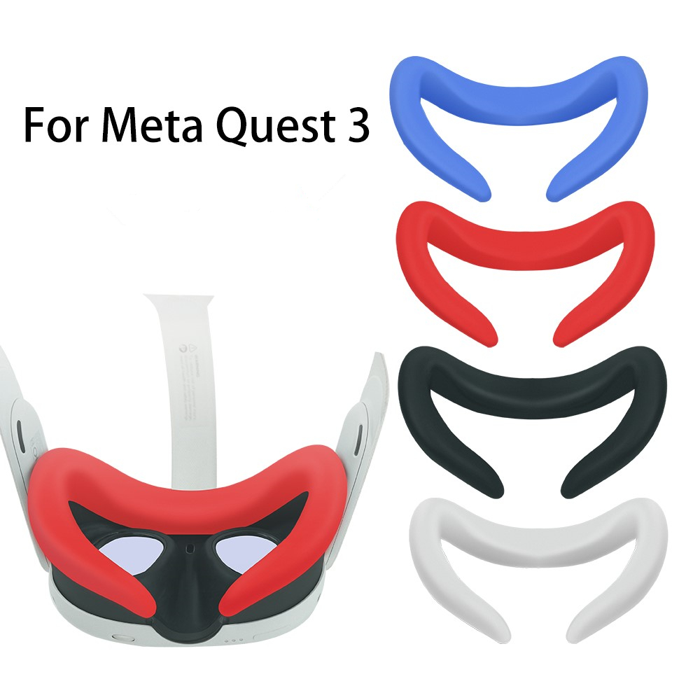 Silicone Eye Mask Cover Pad For Meta quest 3 VR Headset Breathable Anti ...