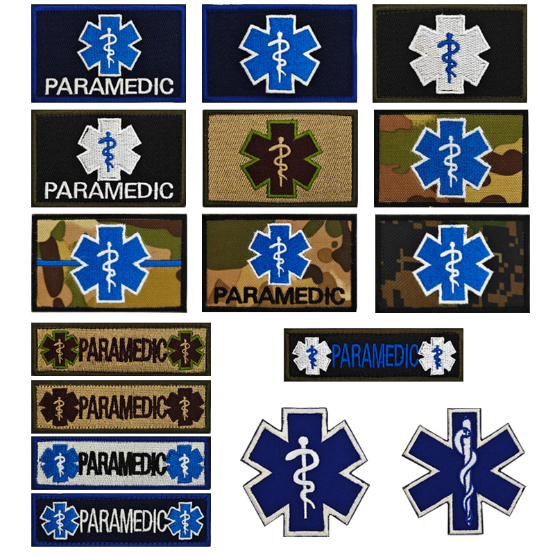 Life Star PARAMEDIC Snake Battle Embroidered Velcro Patches Accessories ...