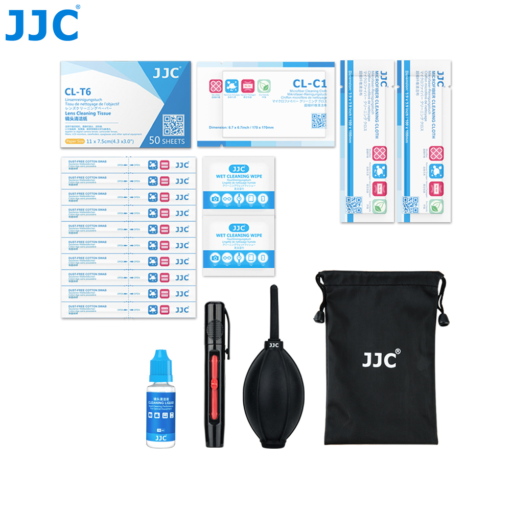 JJC CL-PRO2 Cleaning Tools Kit for DSLR Mirrorless Camera Dust Blower Cleaner / Lens Pen ...