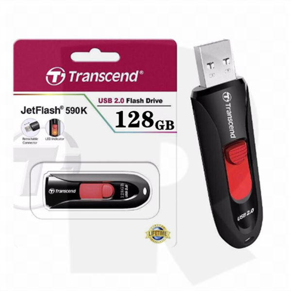 USB 2.0 Transcend Jet Flash 590 4GB 8GB 16GB 32GB 64GB 128GB High Speed ...