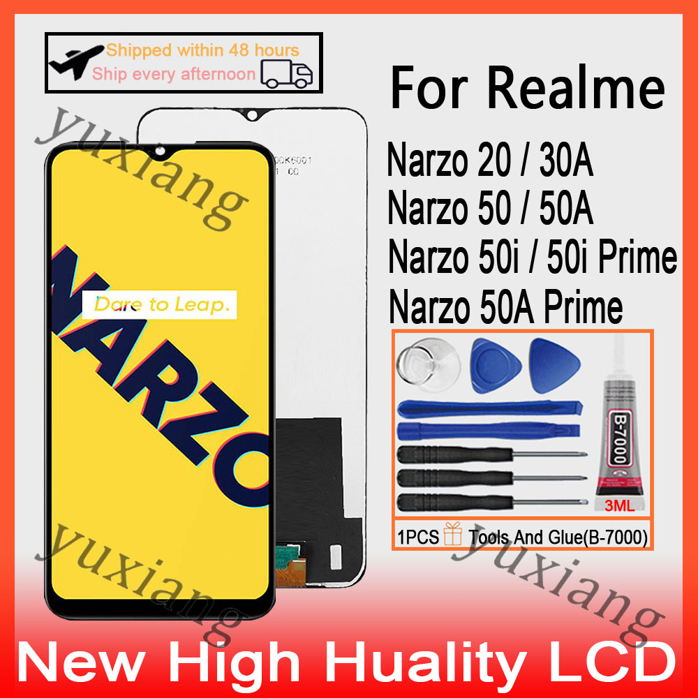 Original Realme Narzo 20/ 30A/ 50/ 50A/ 50A Prime/50i/50i Prime LCD ...