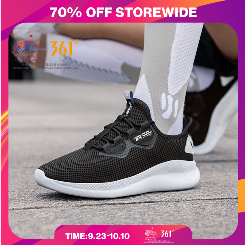 361 Degrees Women Running Sports Shoes Breathable Non-Slip | Shopee ...