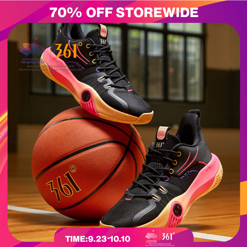 361 Degrees Ag Pull Up 3 Men Basketball Shoes Mesh Breathable | Shopee ...