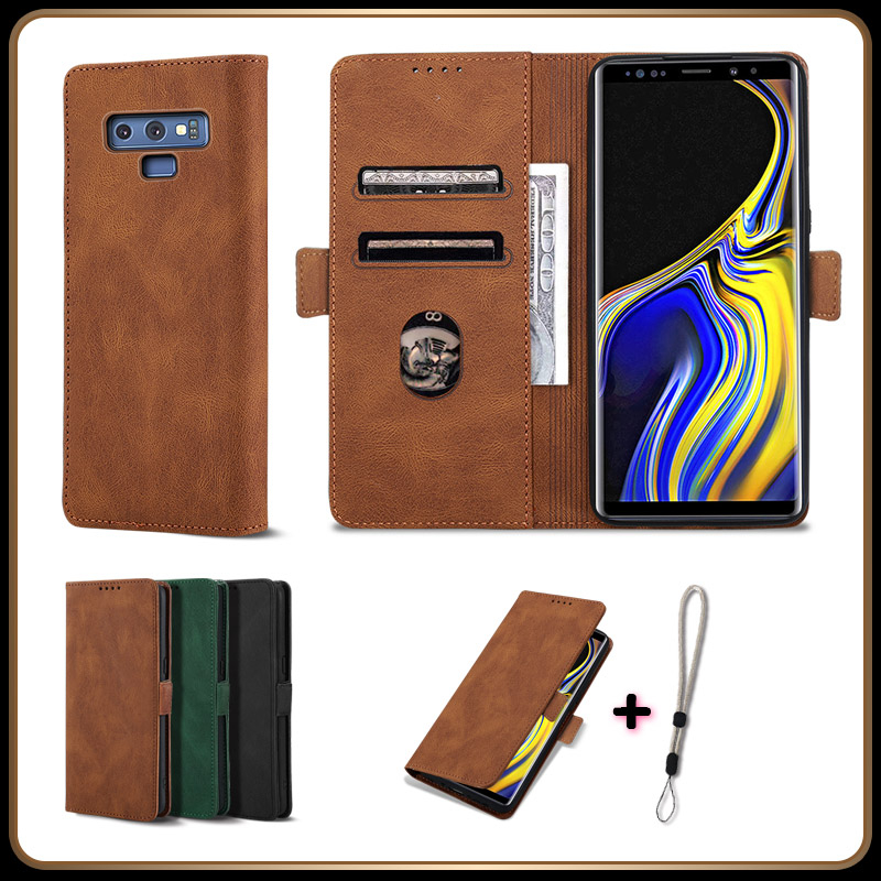Wallet Casing For Samsung Note 9 Flip Leather Case Magnetic Card Slot ...
